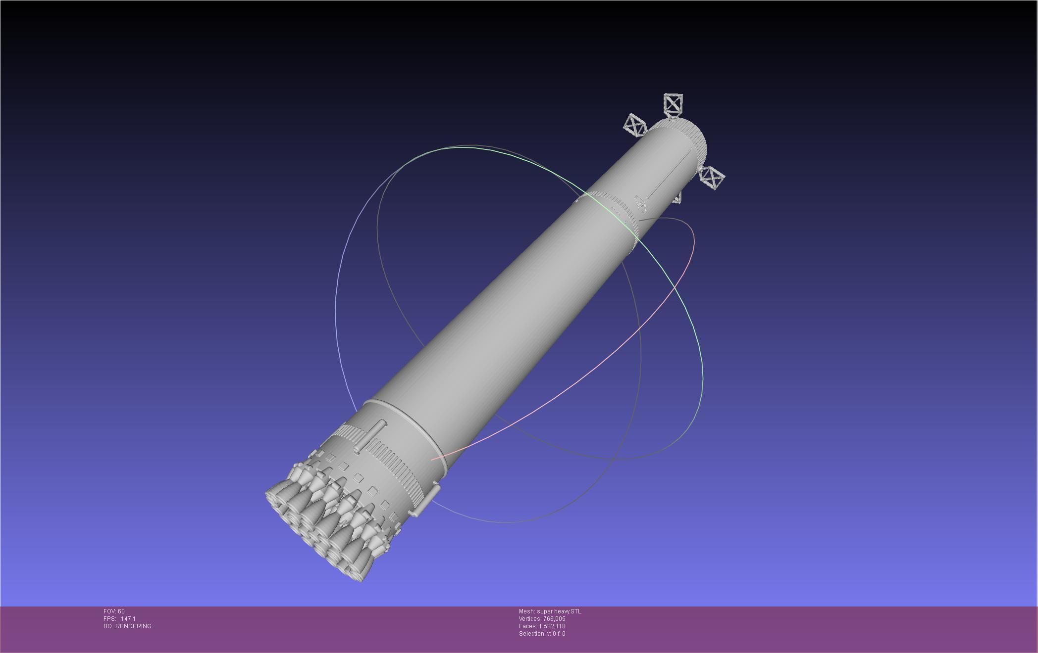 Space X Superheavy Booster Printable Model 3D model 3D printable | CGTrader