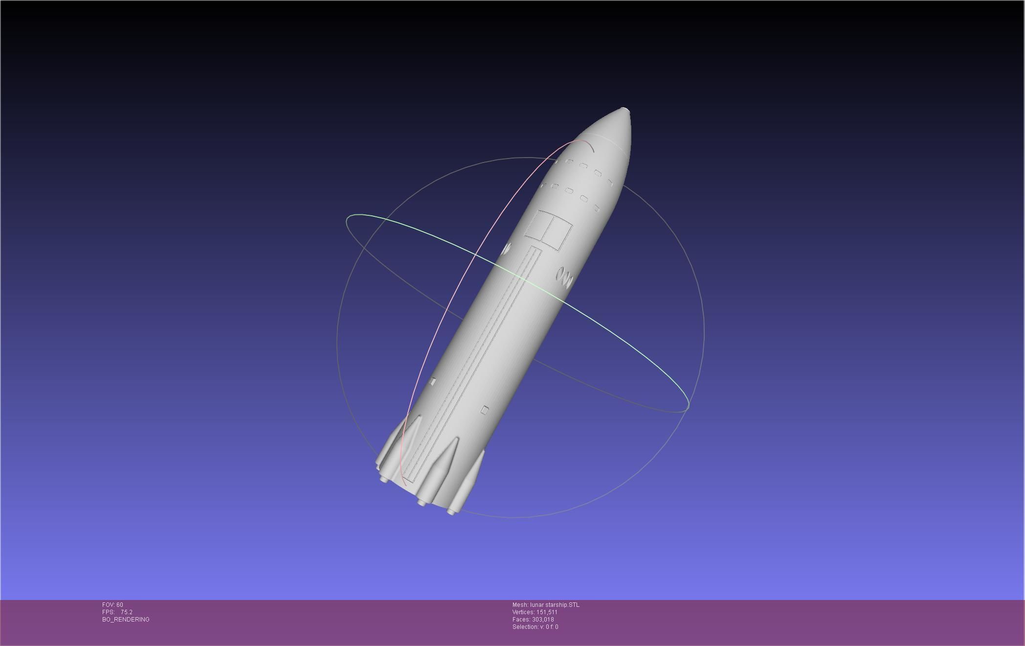 Space X Lunar Starship Printable Model 3D model 3D printable | CGTrader