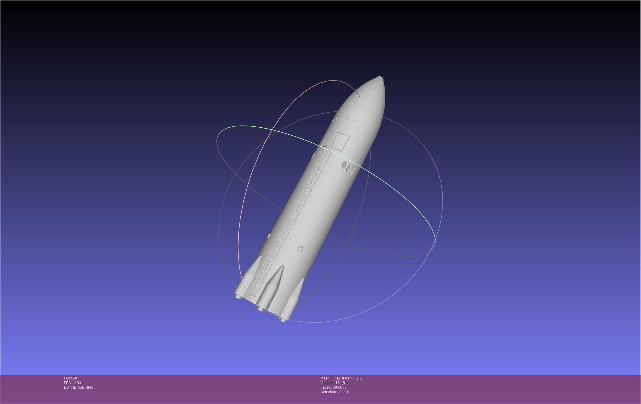 Space X Lunar Starship Printable Model 3D model 3D printable | CGTrader