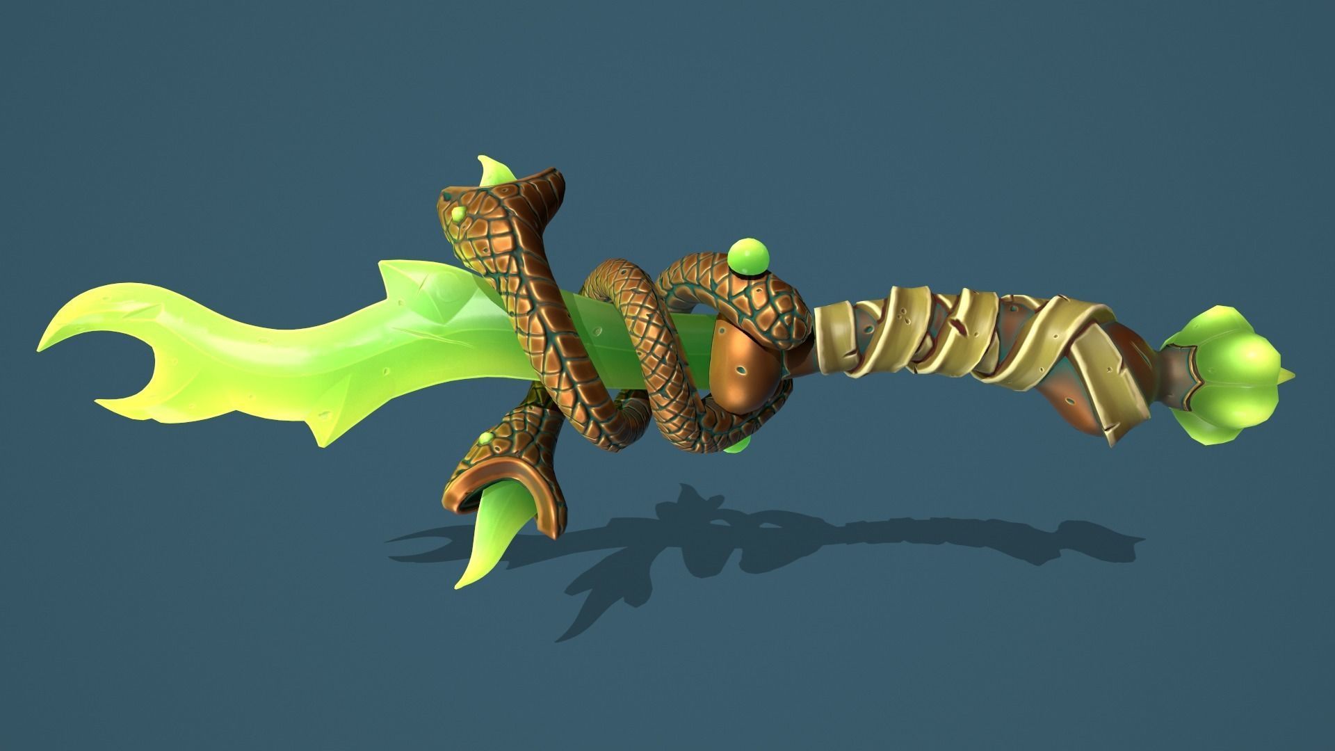 3D model Snake dagger VR / AR / low-poly | CGTrader