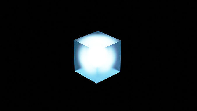 Tesseract glowing cube 3D model | CGTrader