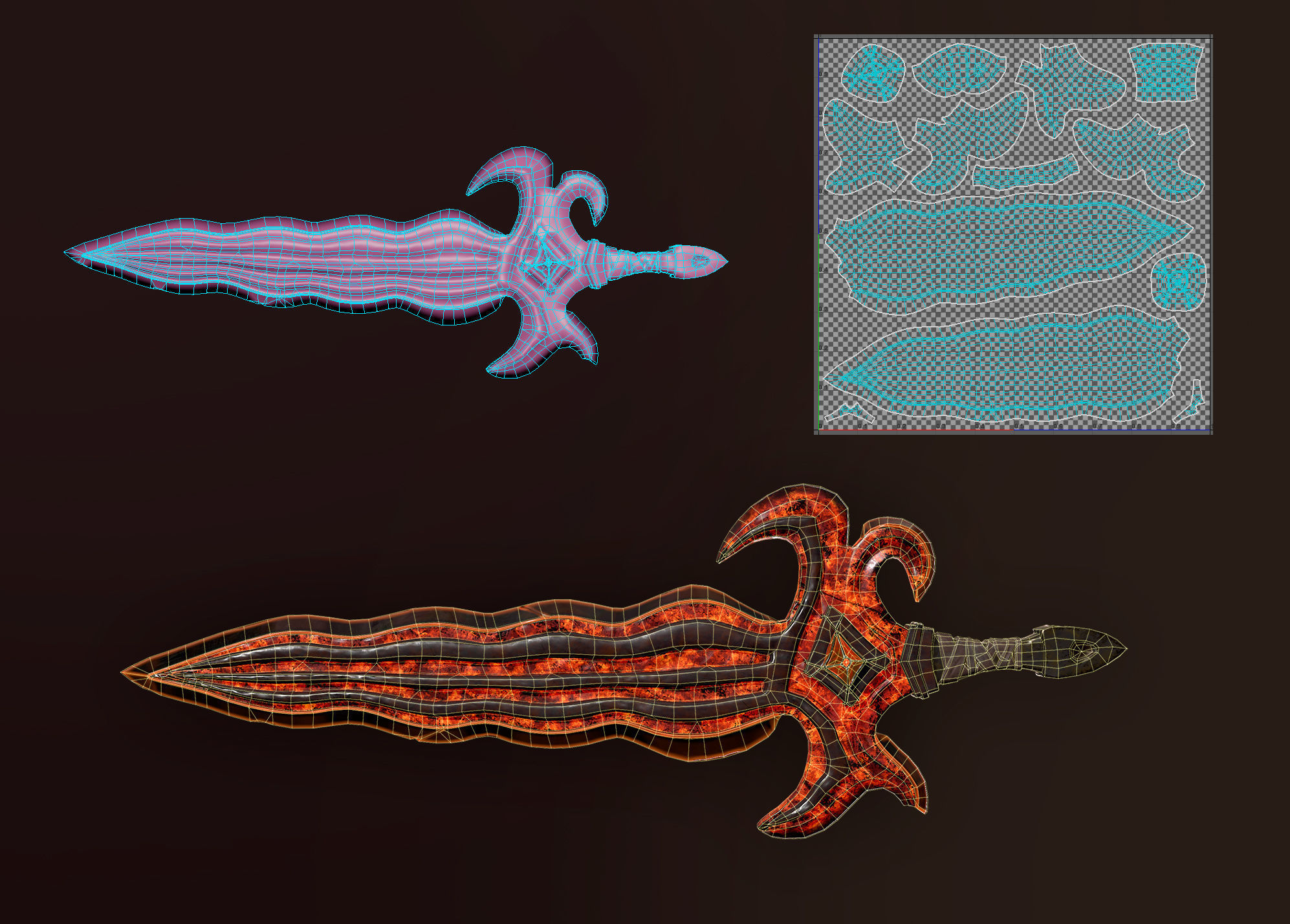 3D model Stylized Fantasy Sword VR / AR / low-poly | CGTrader