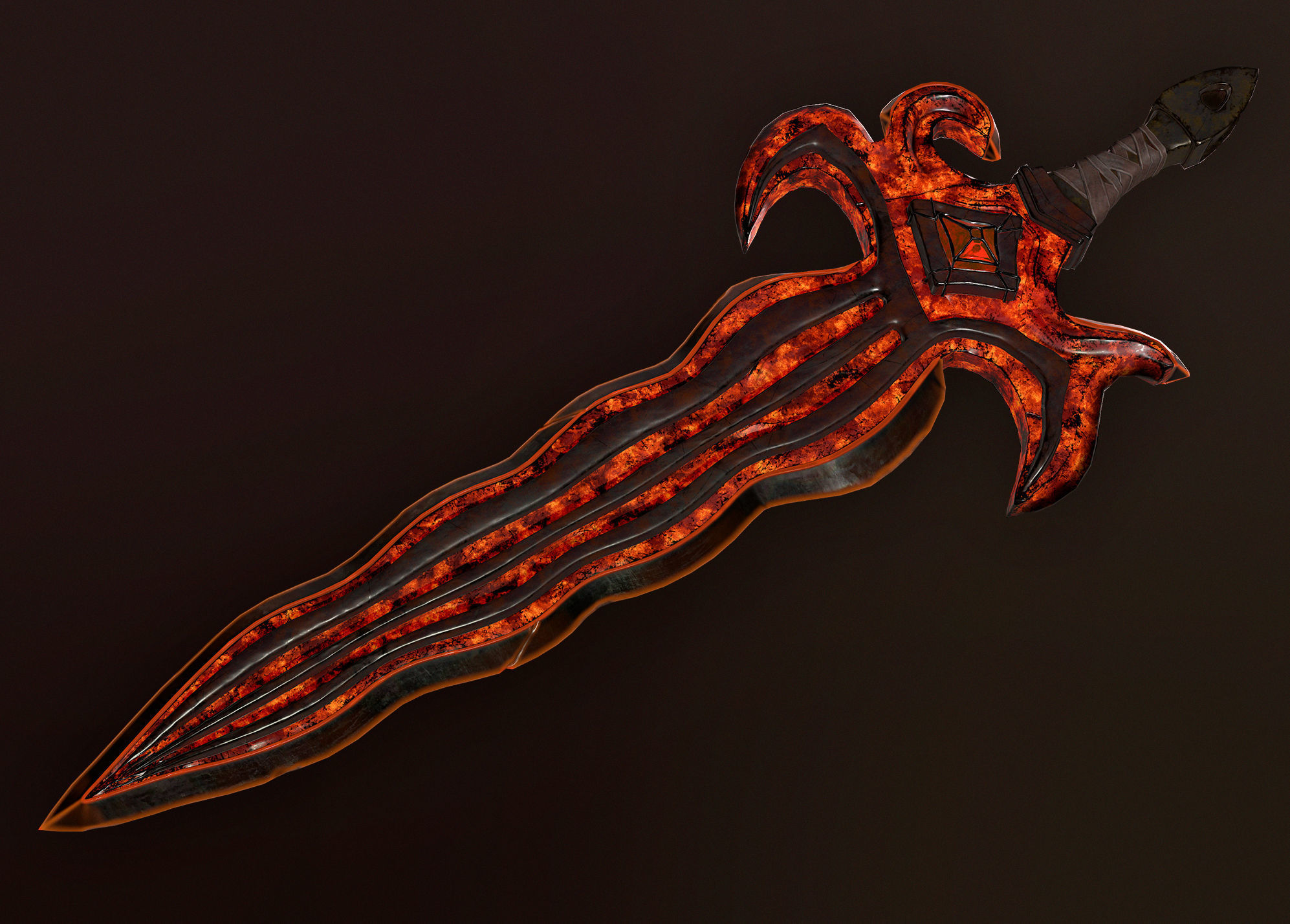 3D model Stylized Fantasy Sword VR / AR / low-poly | CGTrader