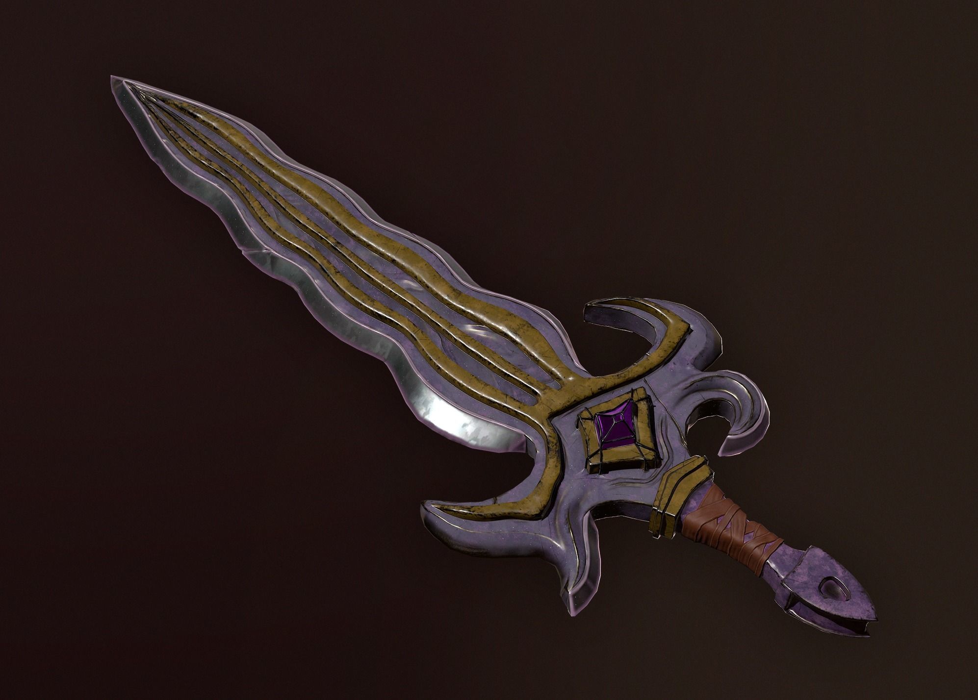 3D model Stylized Fantasy Sword VR / AR / low-poly | CGTrader