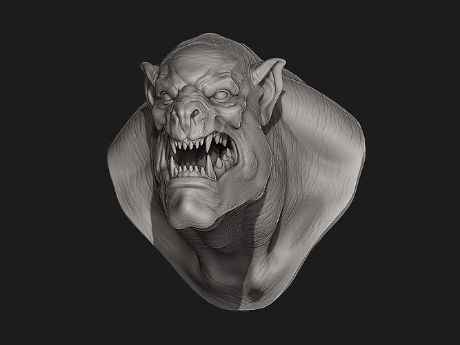 Monster Head 001 3D model | CGTrader