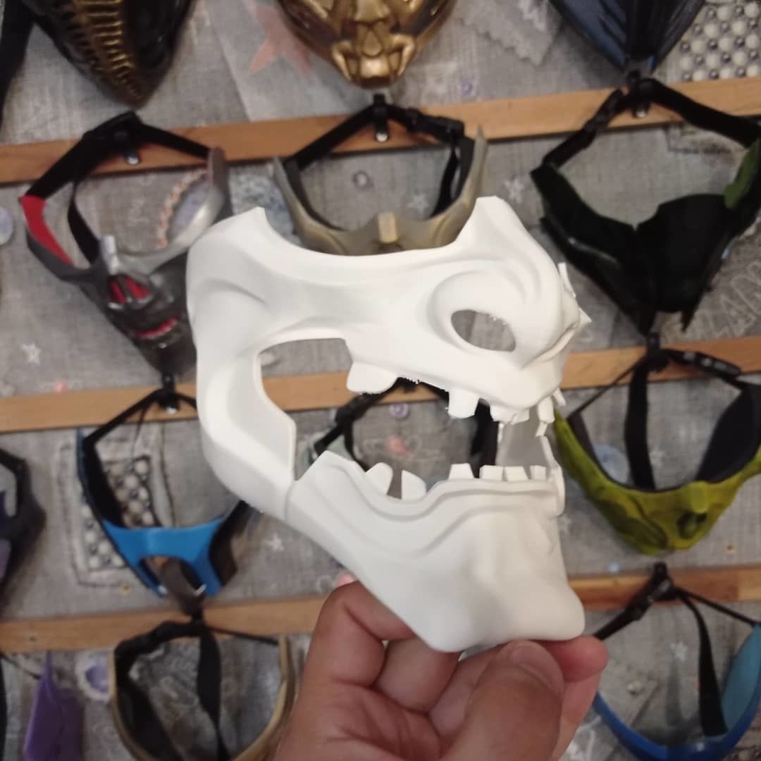 Skeletal Vengeance mask from Ghost of Tsushima 3D model 3D printable ...