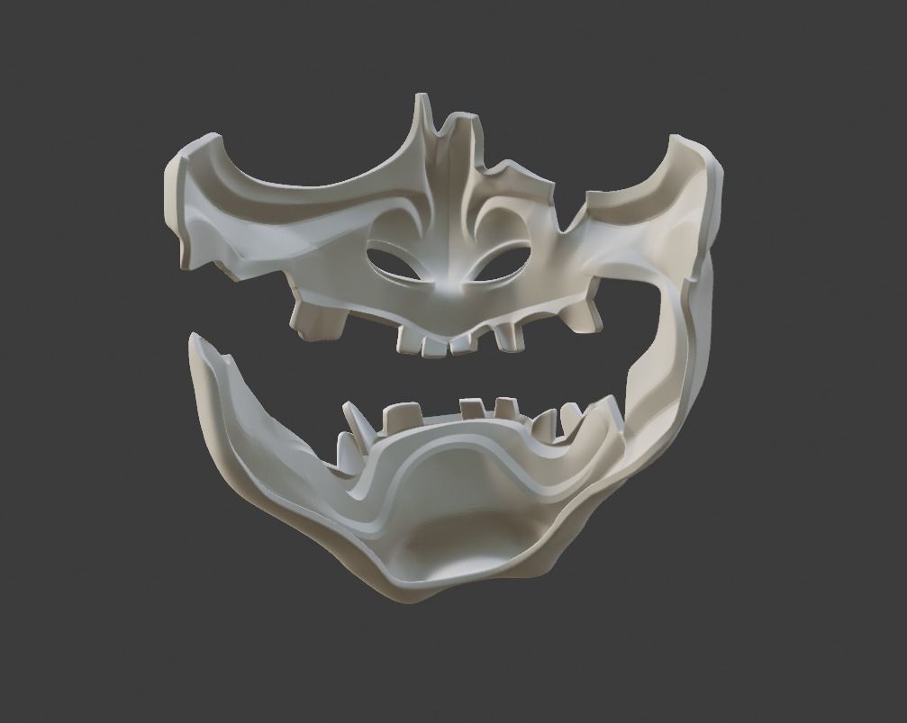 Skeletal Vengeance mask from Ghost of Tsushima 3D model 3D printable ...
