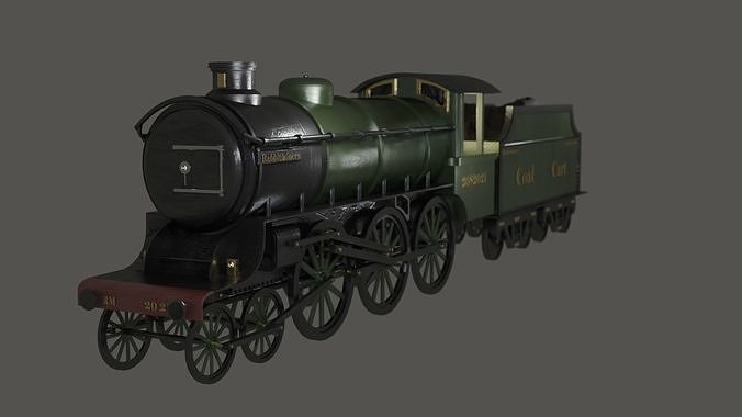 Steam Train 3D model | CGTrader