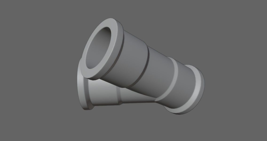Pipe Y PVC - Water - Cano 3D model | CGTrader