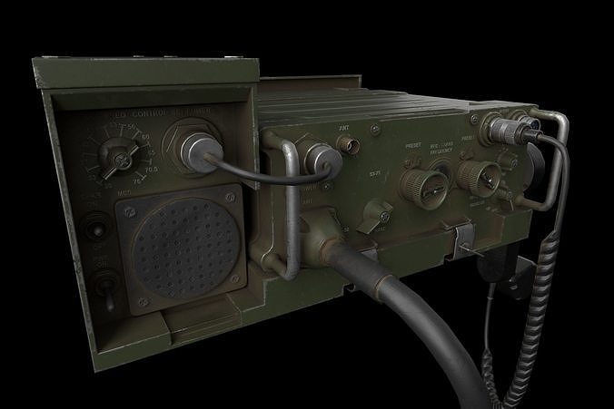3D model Military radio PRC-77 with amplifier AM-1777 VR / AR / low ...