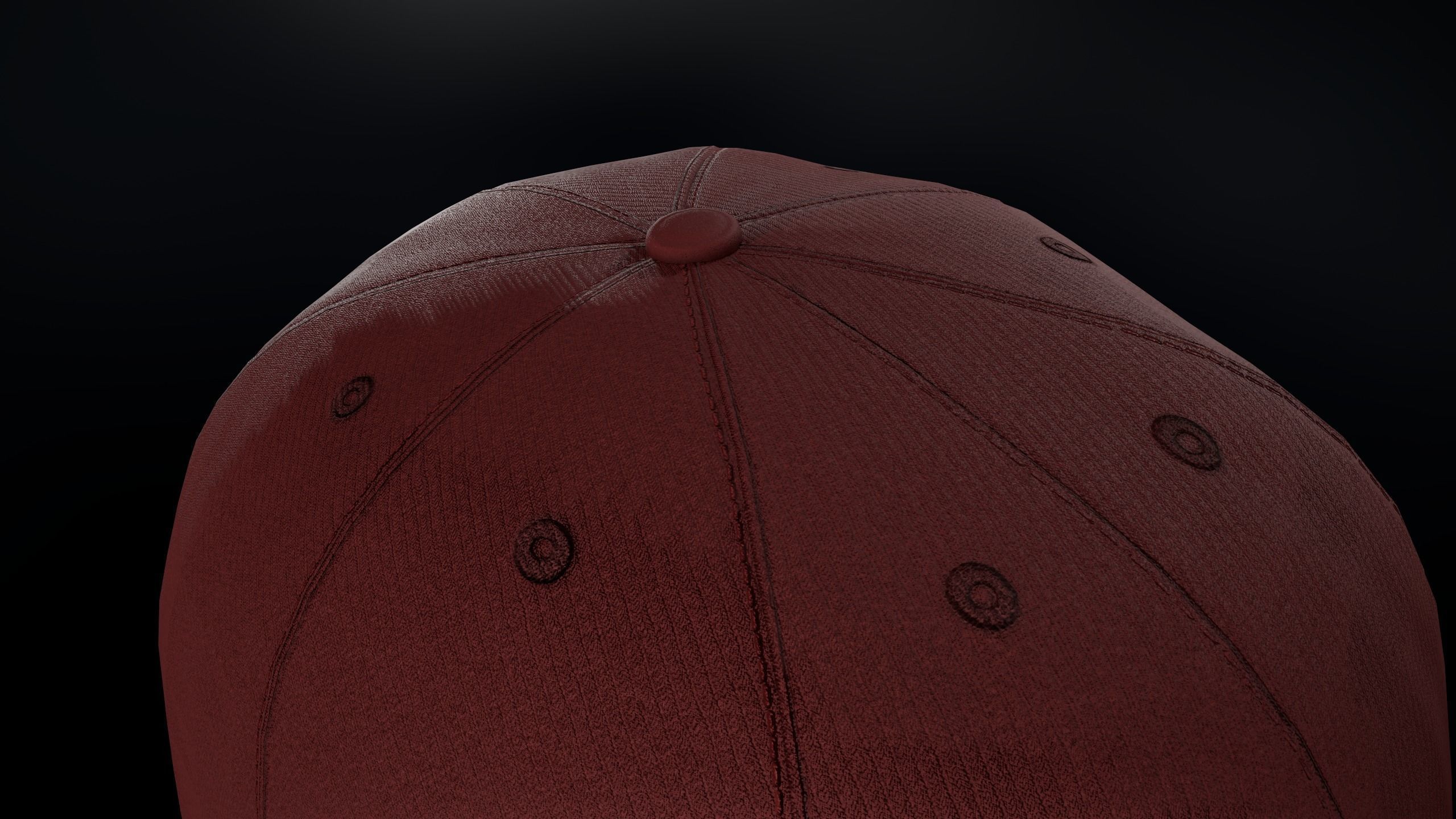 3D model Red Snapback Cap VR / AR / low-poly | CGTrader