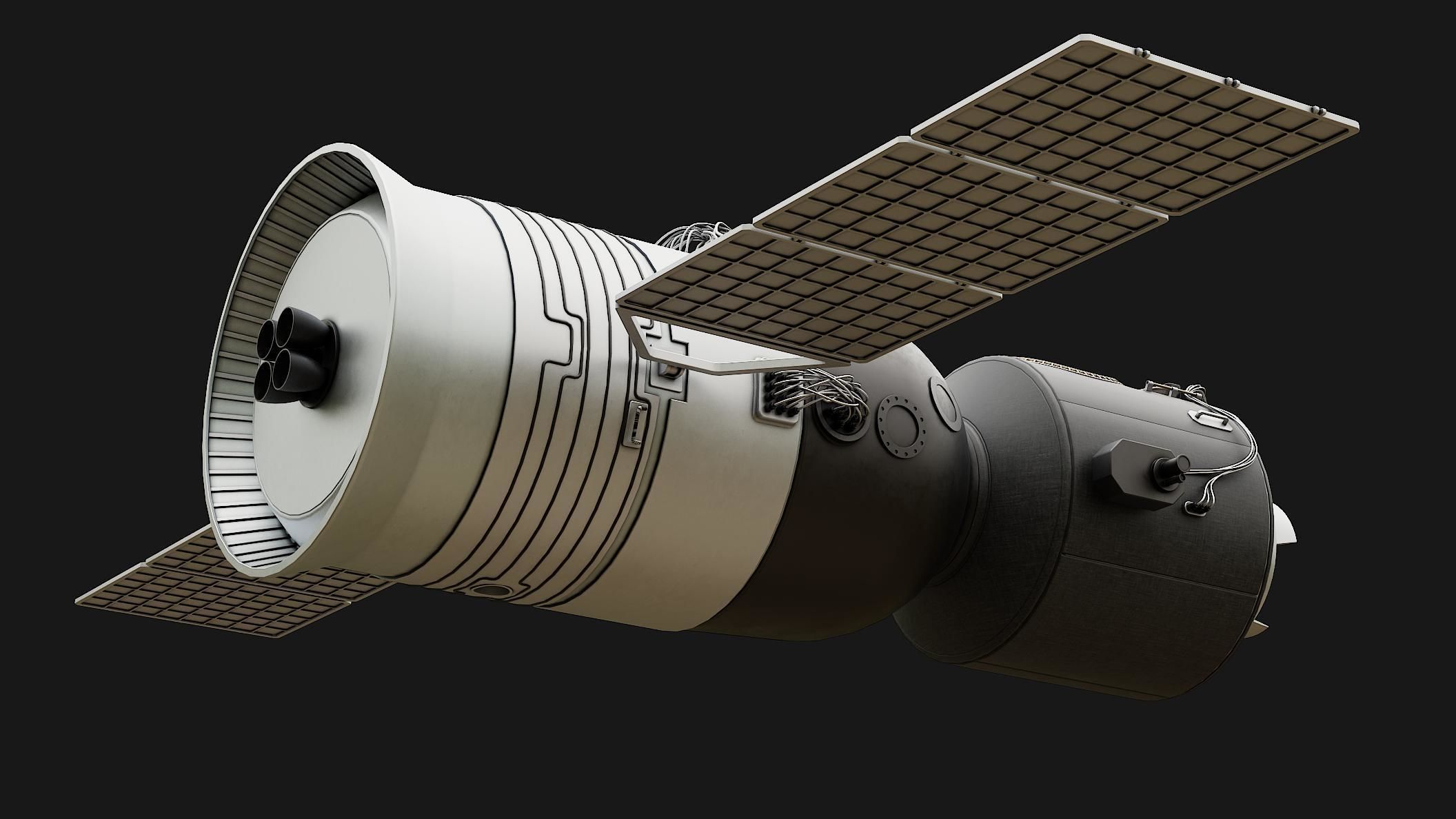Tiangong Space Station 3D model | CGTrader