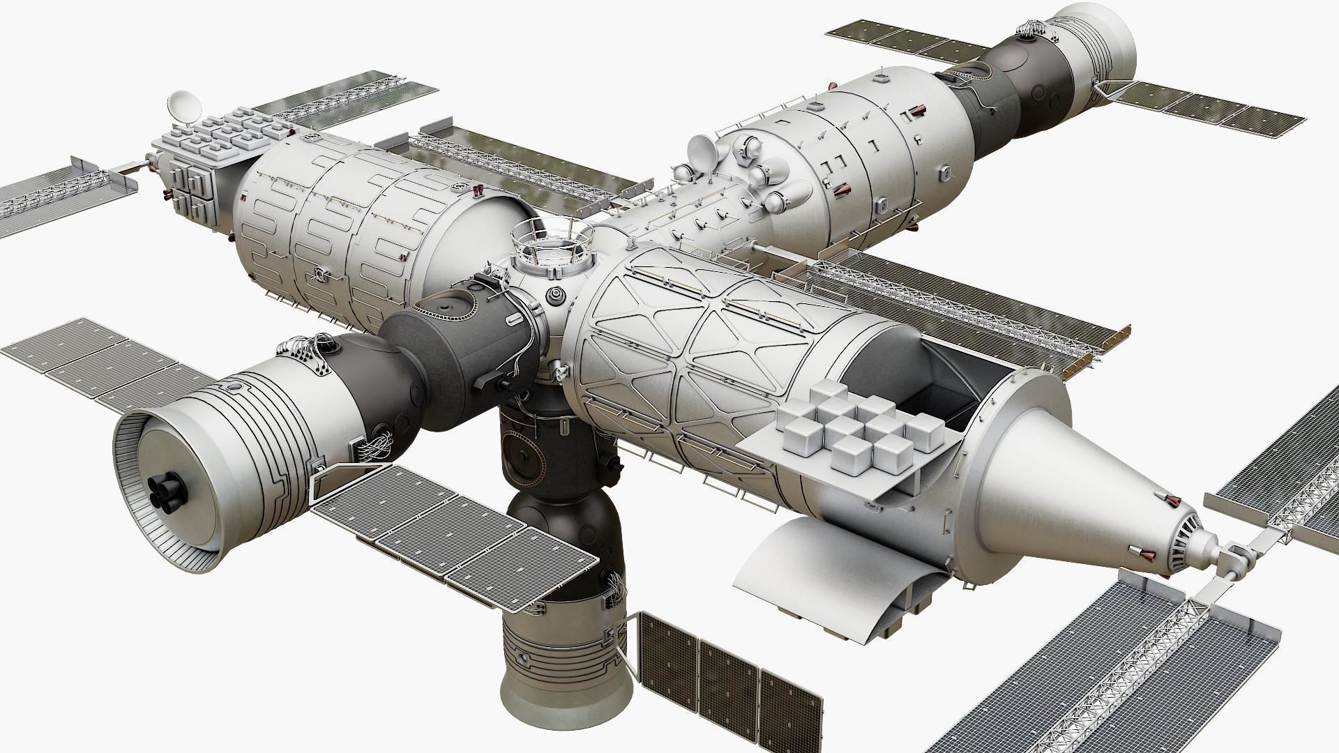 Tiangong Space Station 3D model | CGTrader