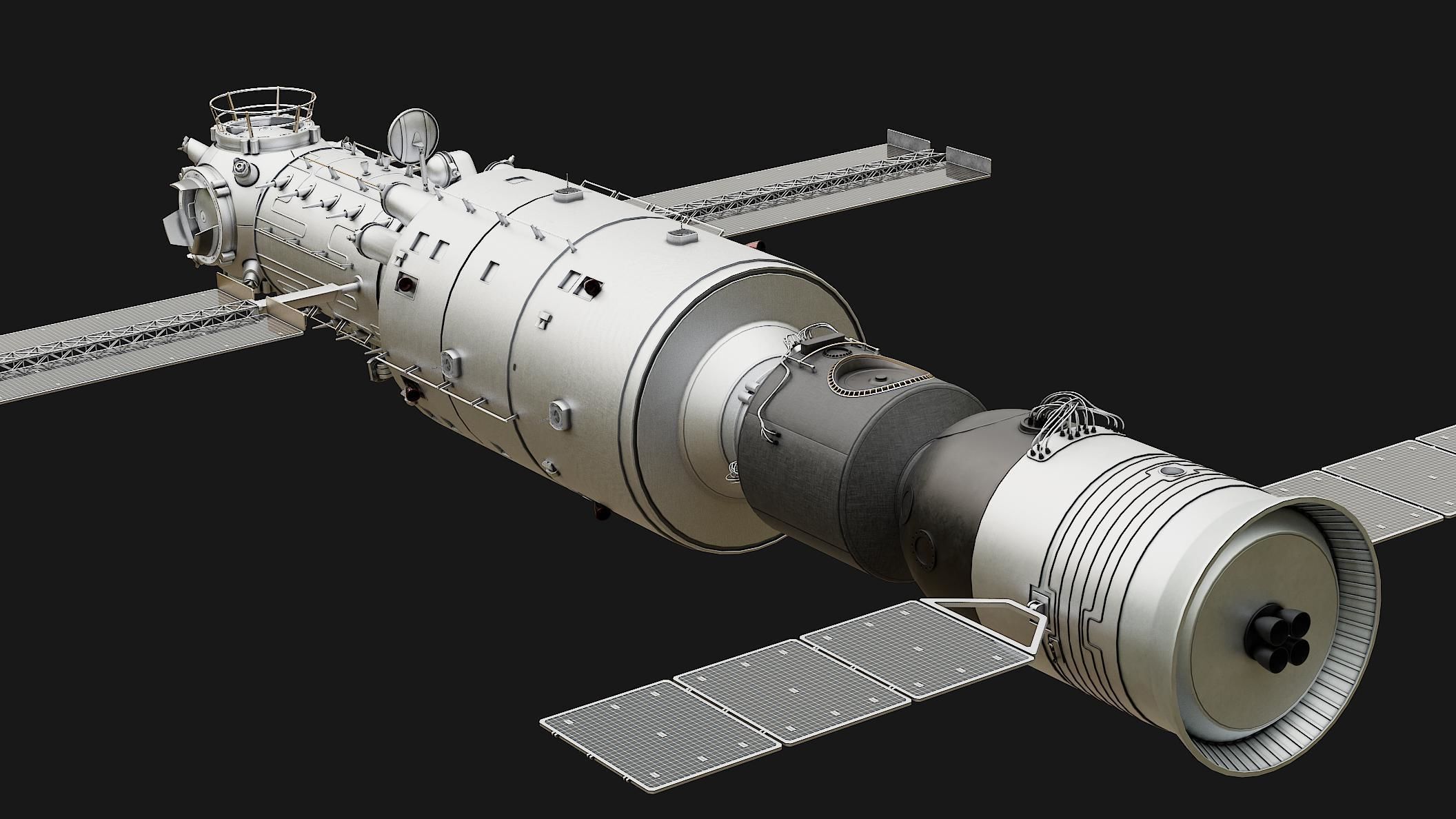 Tiangong Space Station 3D model | CGTrader