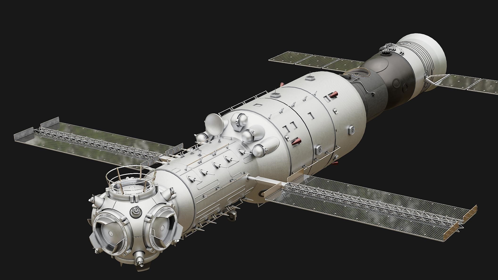 Tiangong Space Station 3D model | CGTrader
