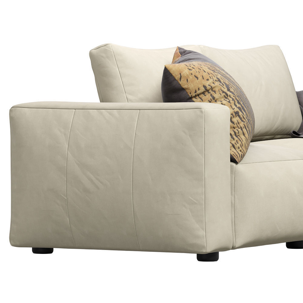 Coco Republic Soren Sofa 2 seat 3D model | CGTrader