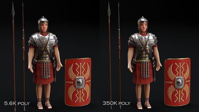 3D model Roman Soldier 2 VR / AR / low-poly | CGTrader