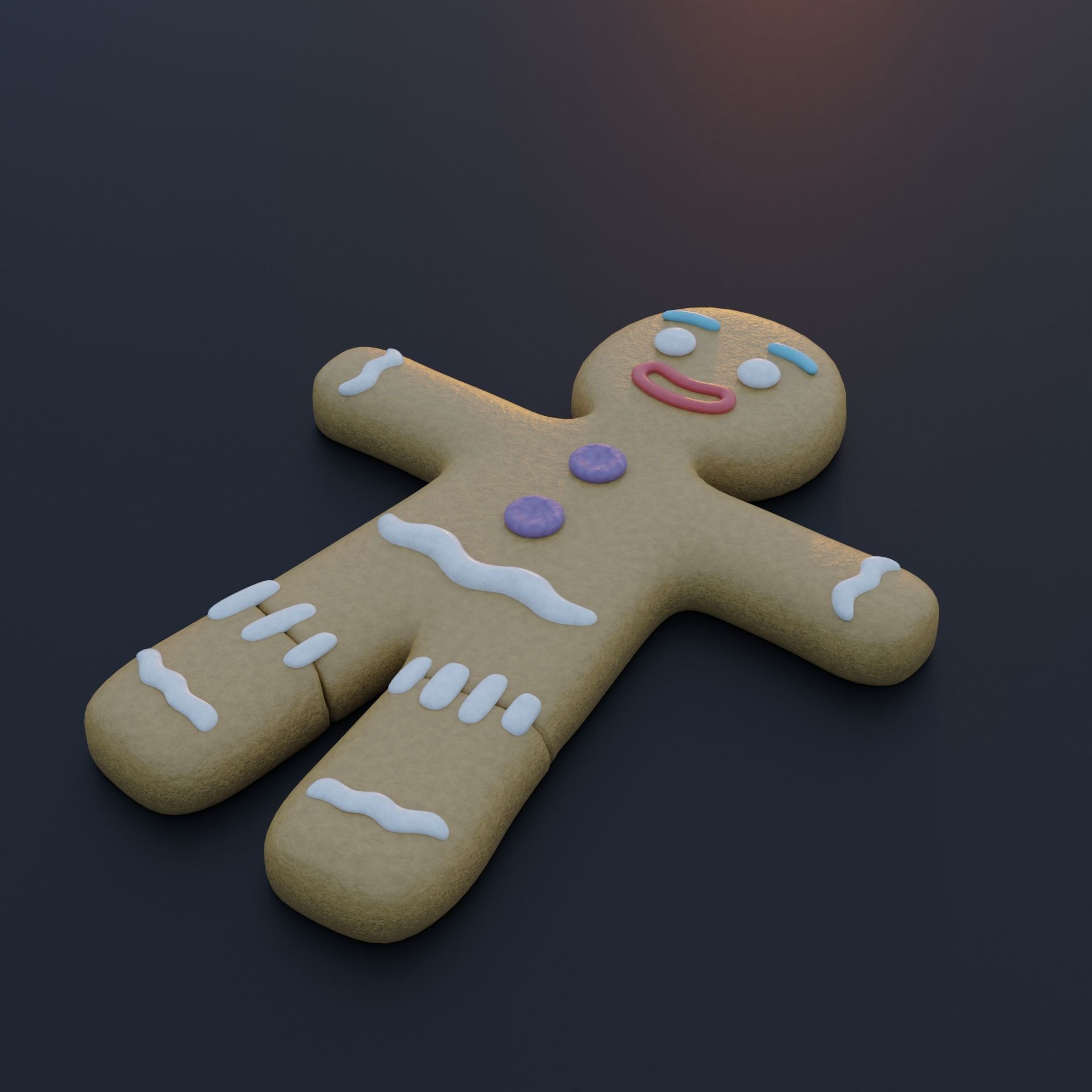 3D model Gingerbread man VR / AR / low-poly | CGTrader