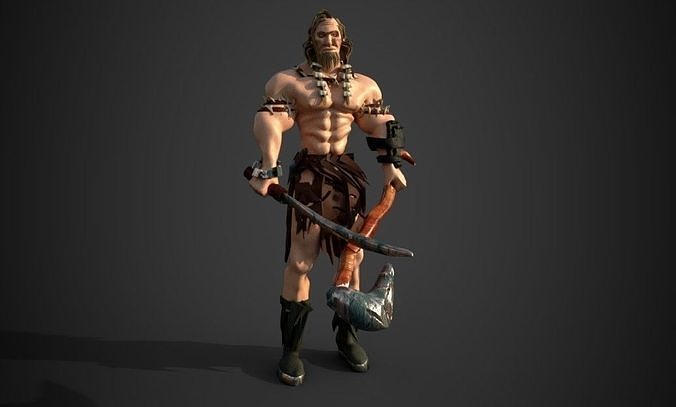 Barbarian 3D model | CGTrader