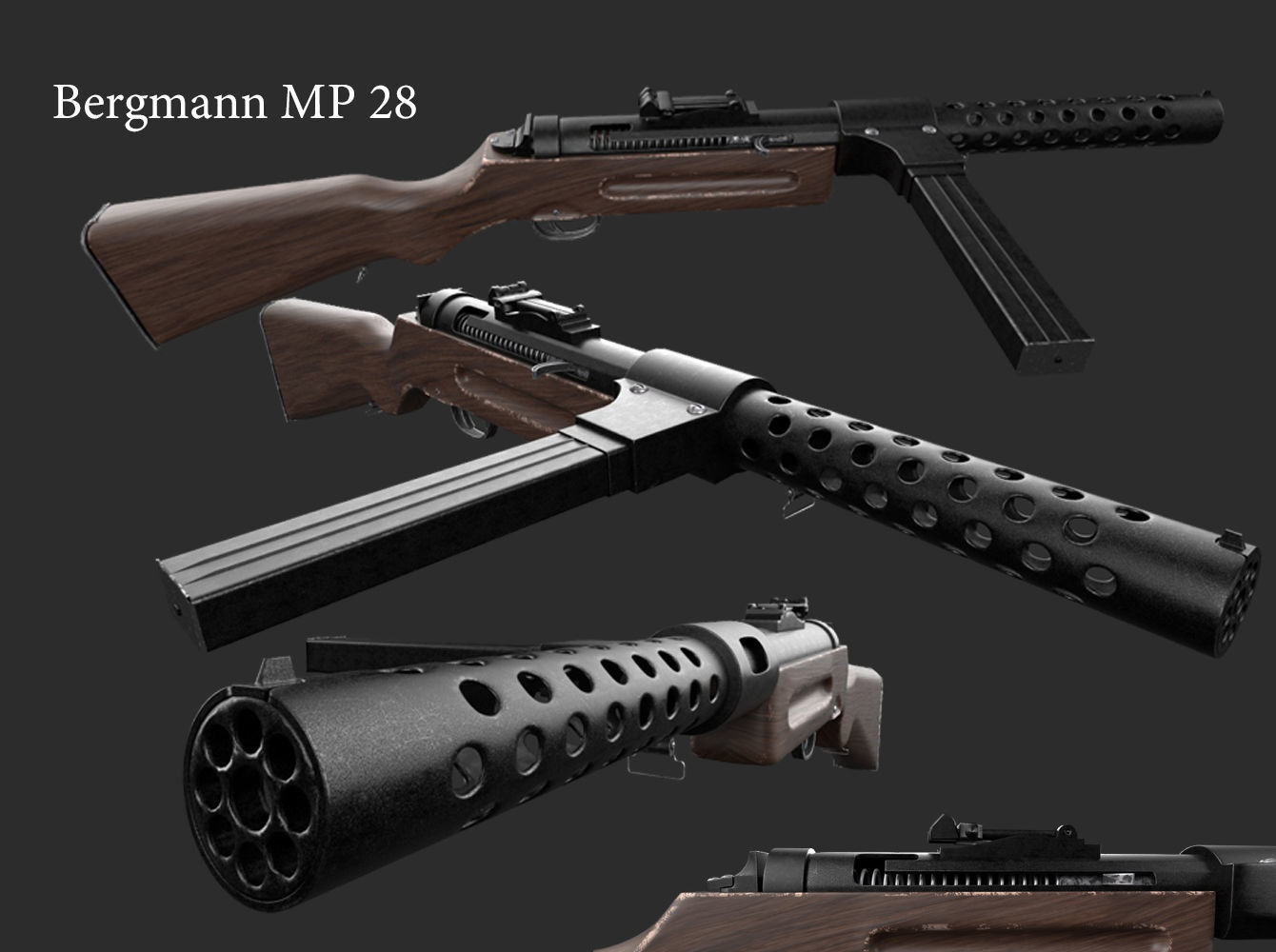 Bergmann MP 28 3D model | CGTrader