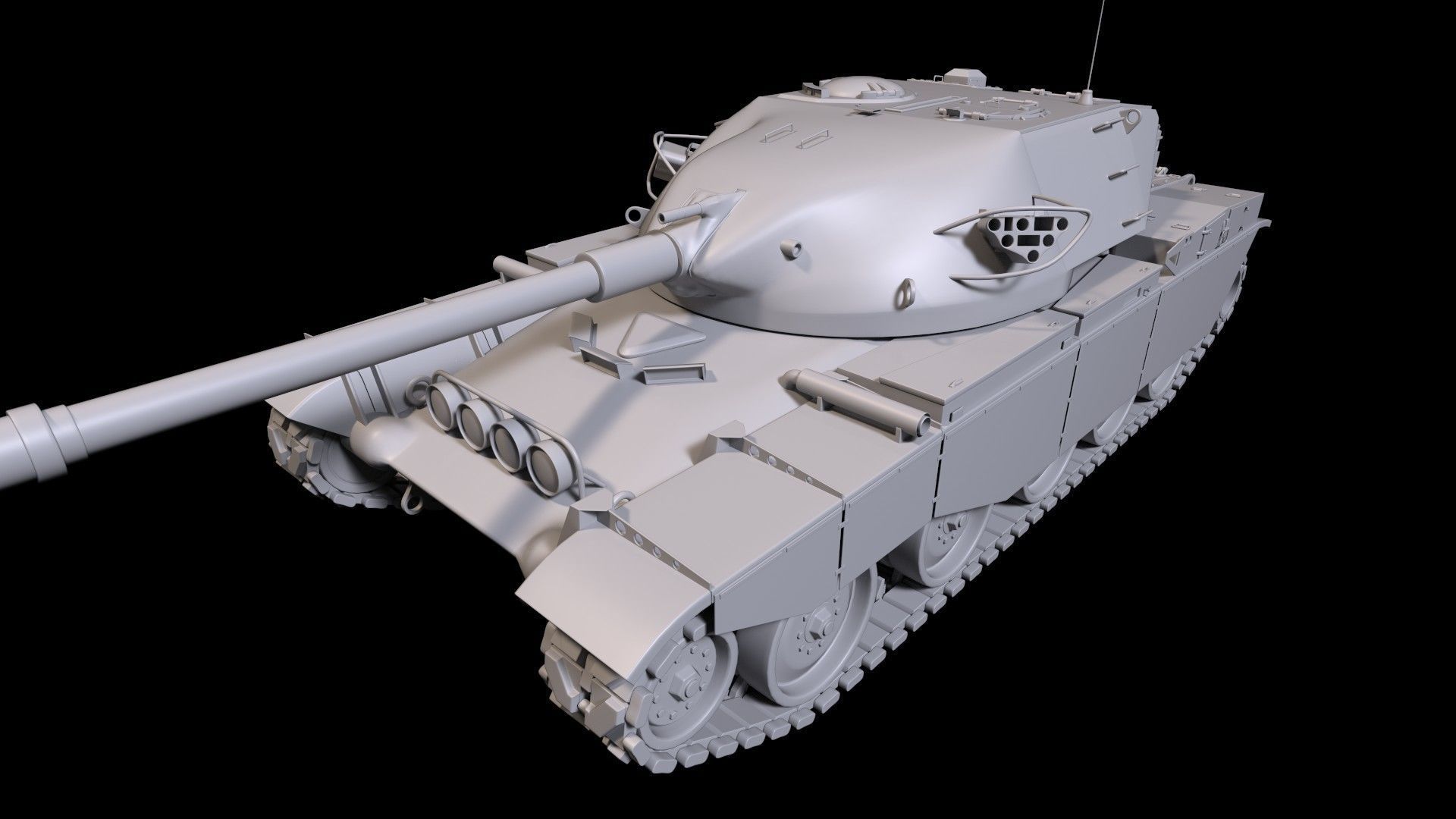 T95 FV4201 CHIEFTAIN 3D model | CGTrader