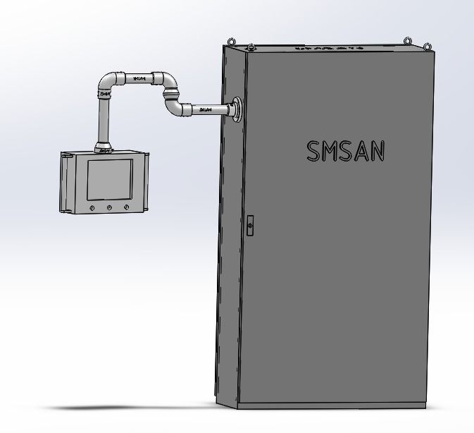 Stainless steel support arm system free 3D model | CGTrader