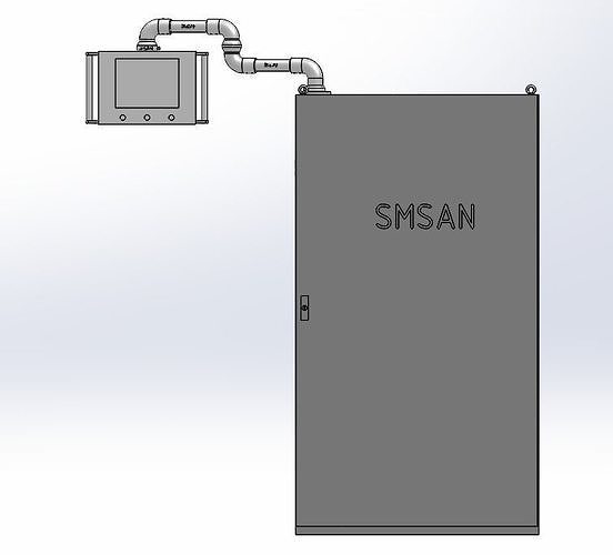 Stainless steel support arm system free 3D model | CGTrader