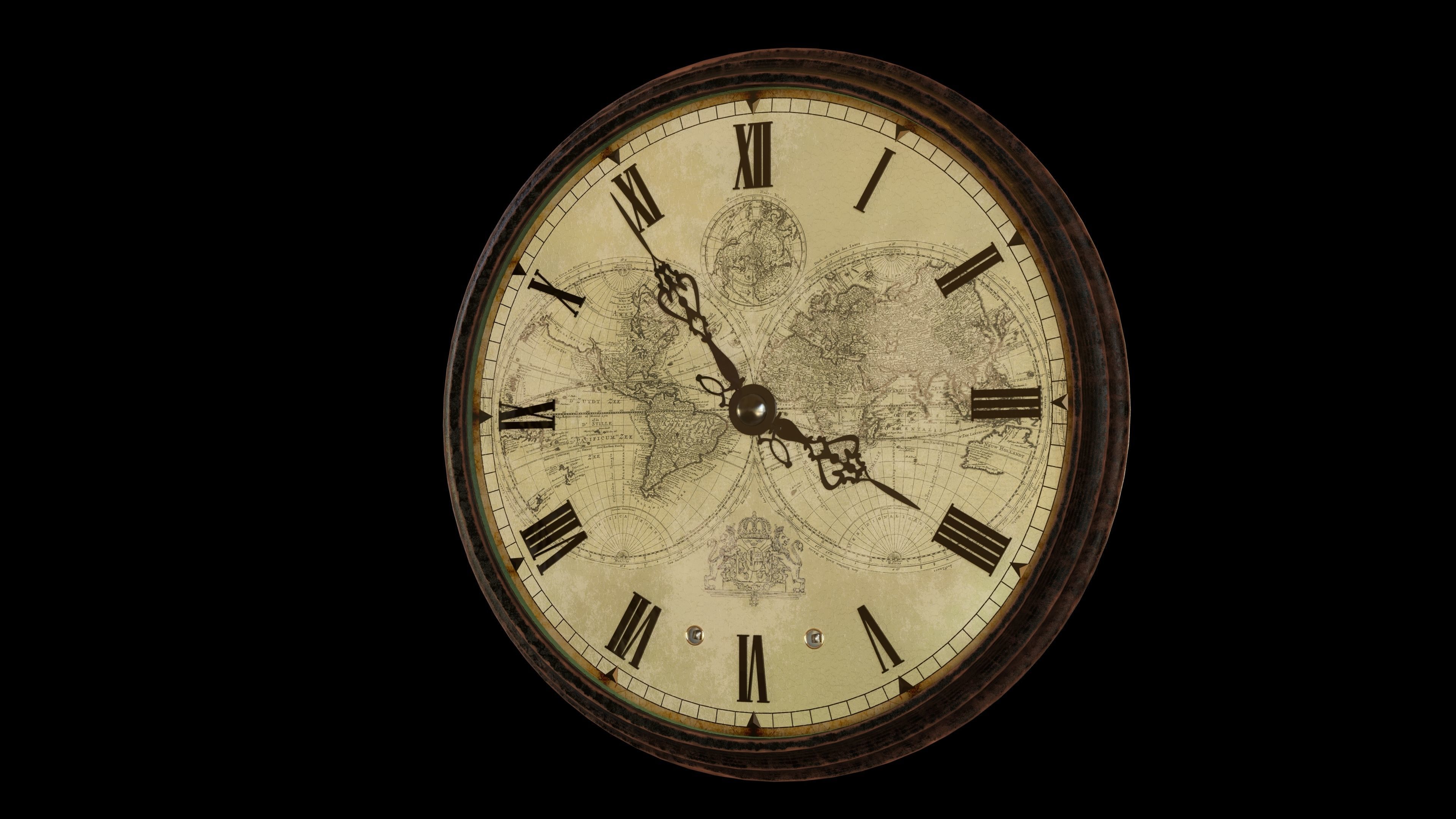 Titanic Deck Wall Clock 3D model | CGTrader