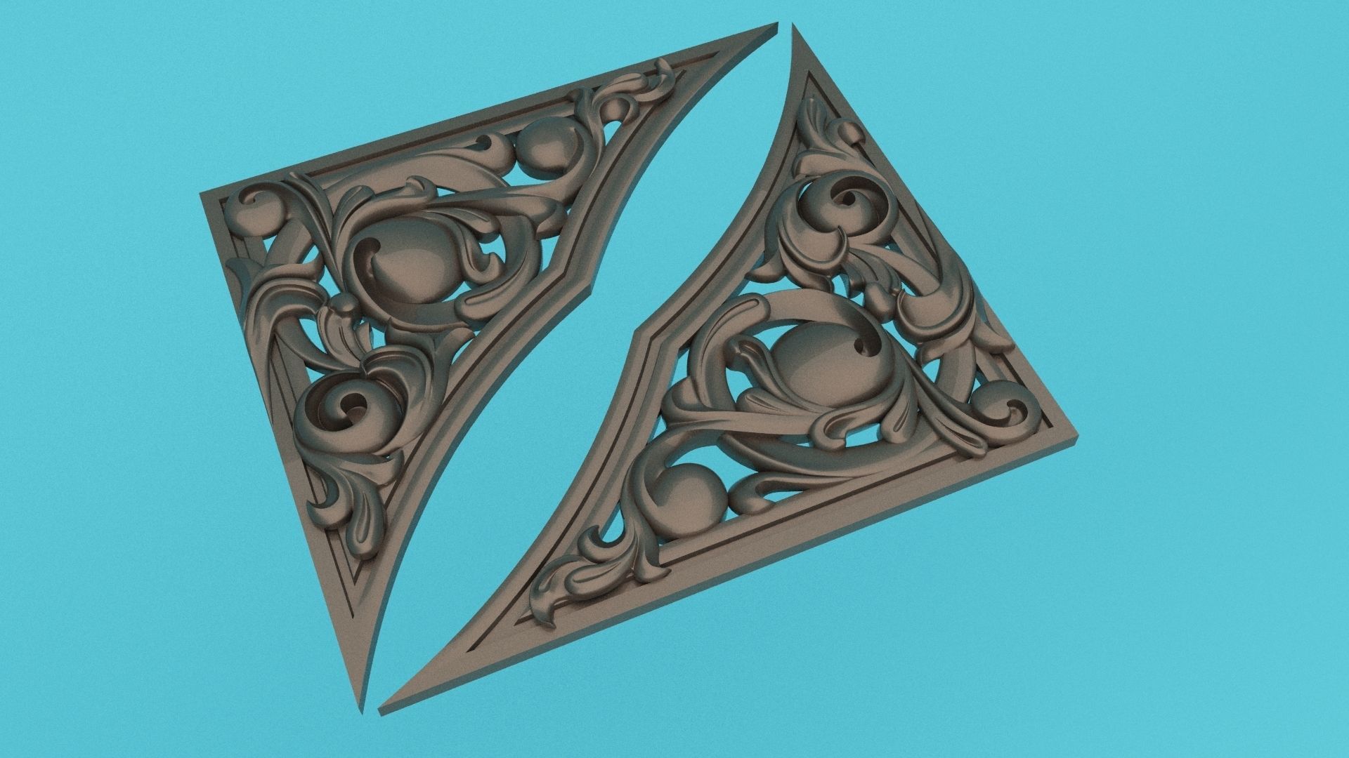 3D model Angle decor 3d model molding VR / AR / low-poly | CGTrader
