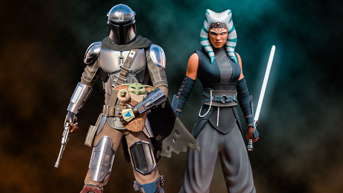 Mandalorian Collection - Ahsoka Mando and Grogu Fanart | CGTrader