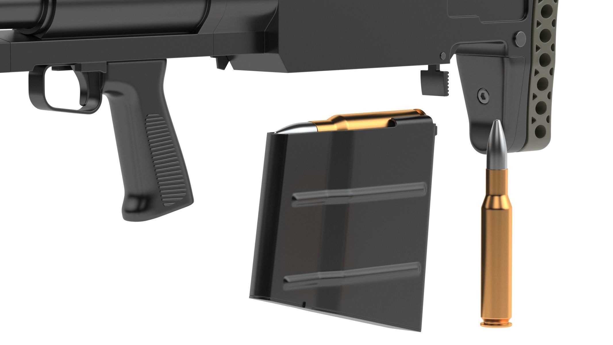 KSVK 12 Sniper Rifle 3D model | CGTrader