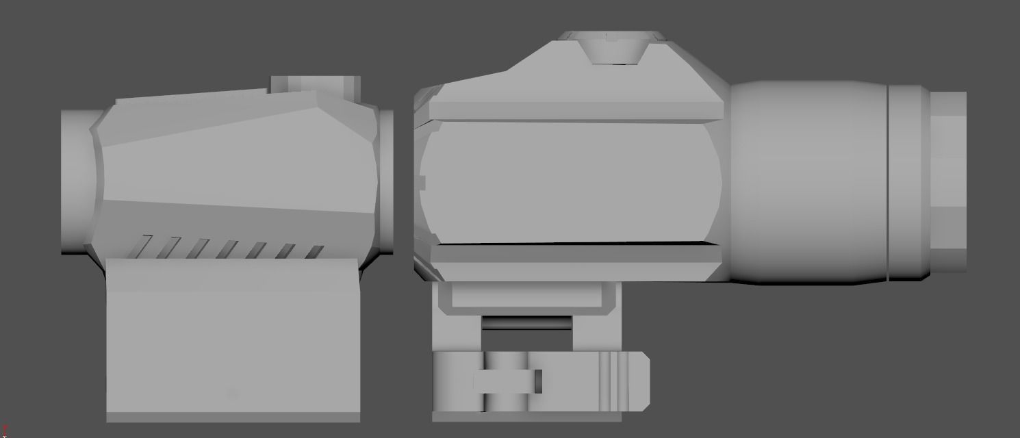 3D model Sig Sauer - Romeo 5 Red Dot Sight VR / AR / low-poly | CGTrader