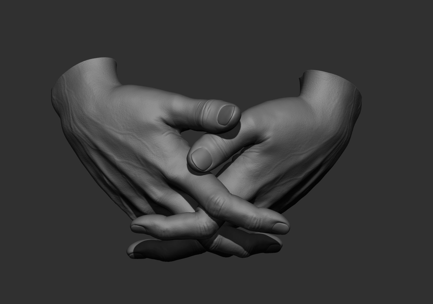 12 Male hand poses 3D model | CGTrader