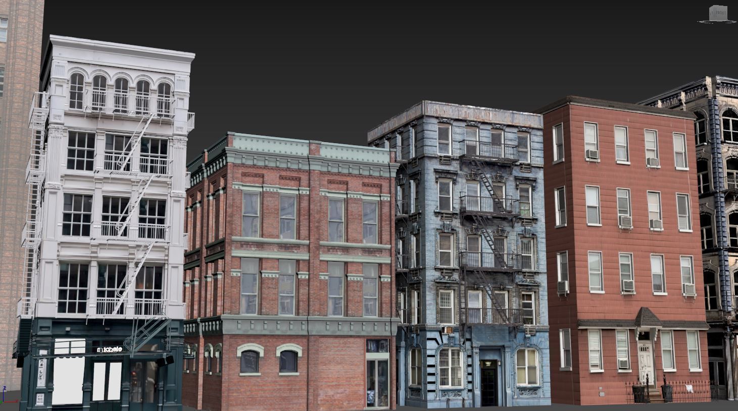 3D model New York Background Buildings Pack VR / AR / low-poly | CGTrader