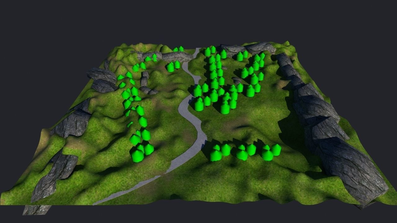 Zombie Environment Lowpoly asset free VR / AR / low-poly 3D model ...