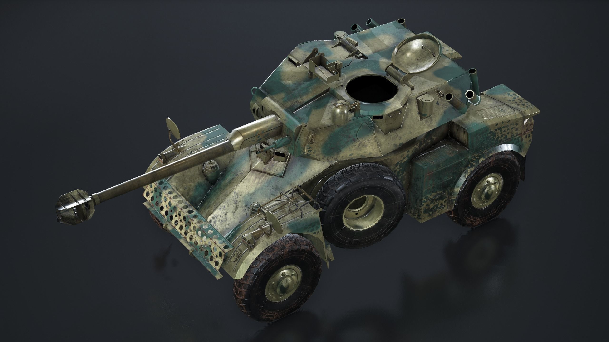 3D model AML 90 Army of Iraq Israel and Argentina VR / AR / low-poly ...