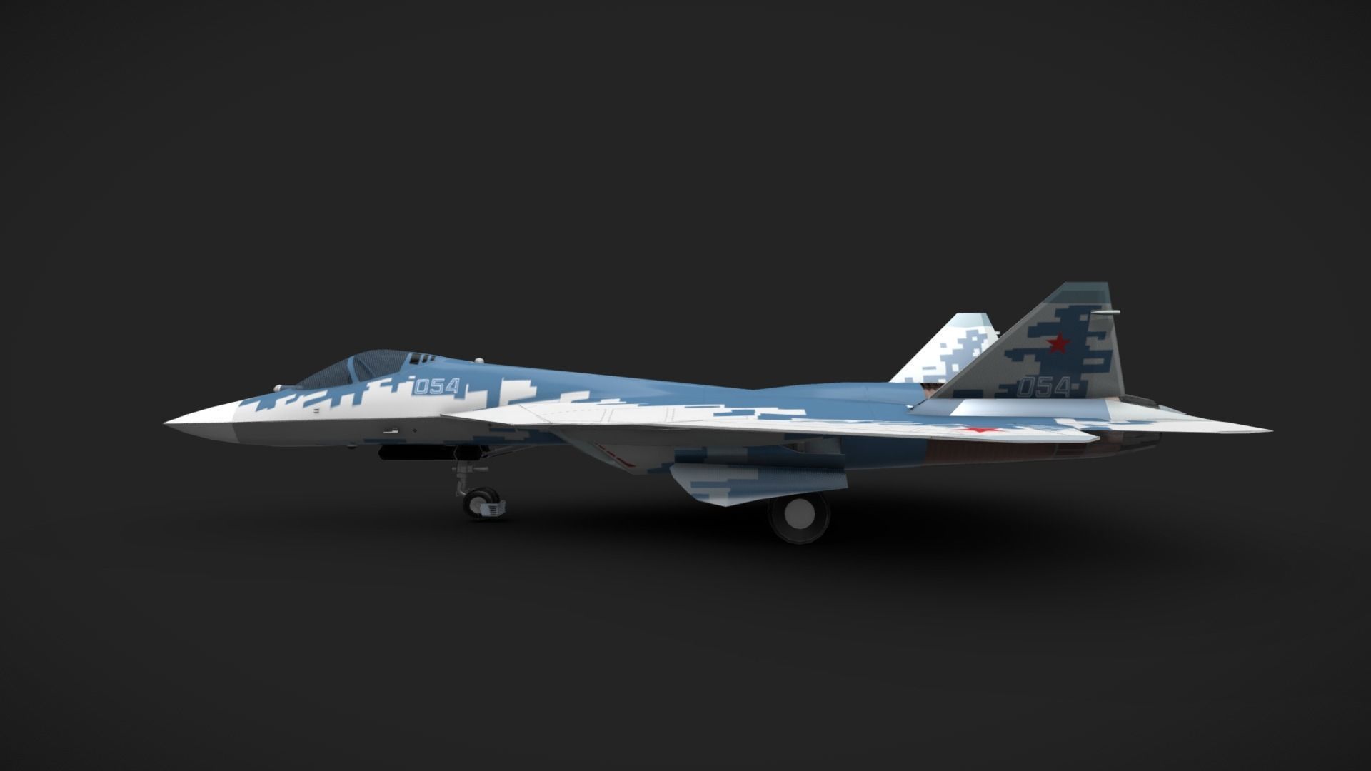3D model Sukhoi Su-57 VR / AR / low-poly | CGTrader