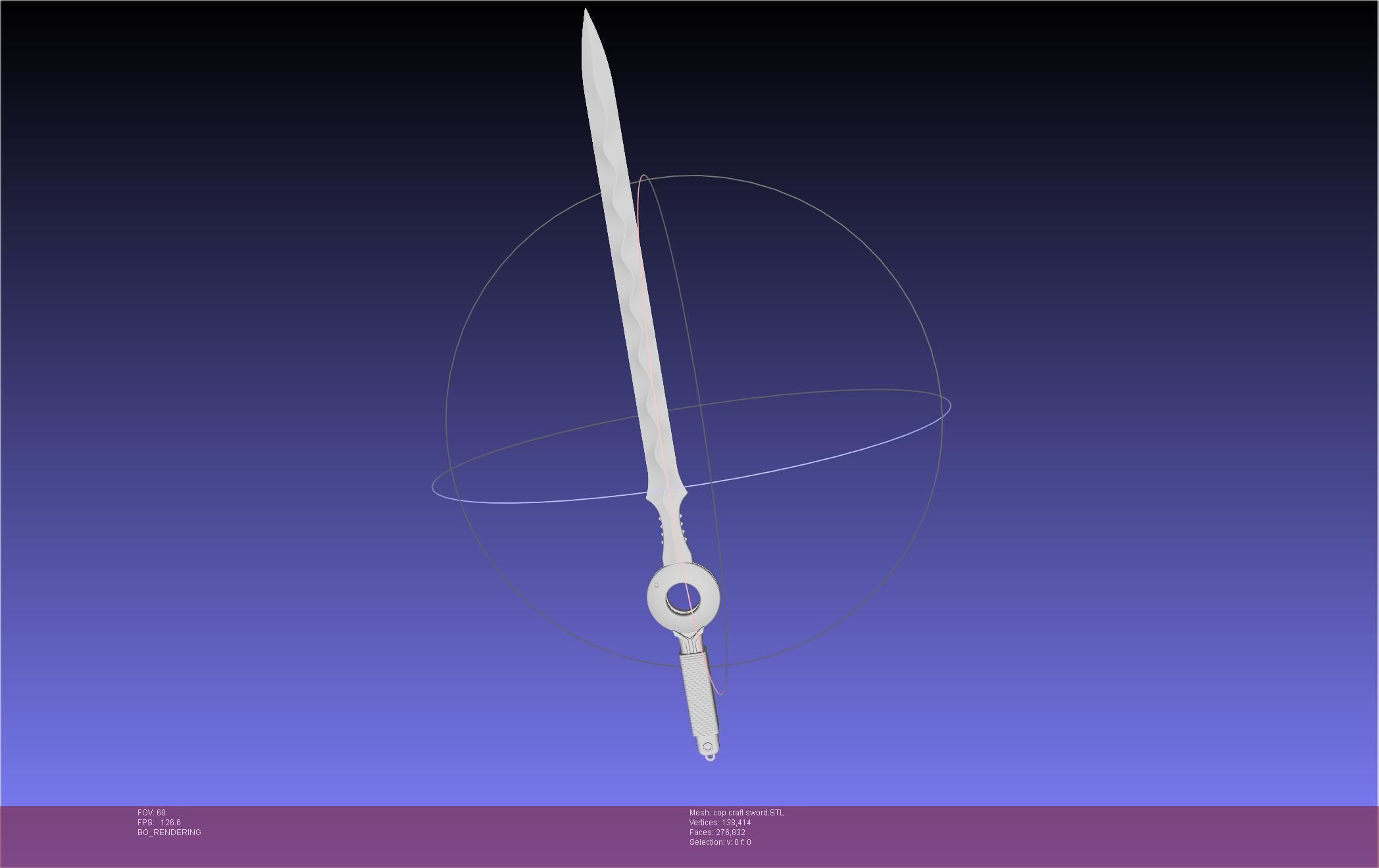 Cop Craft Sword Printable Assembly 3D model 3D printable | CGTrader