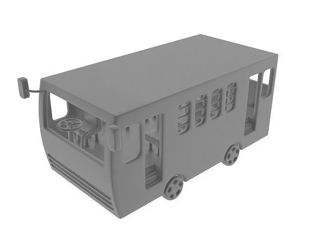 3D model Mini Bus VR / AR / low-poly | CGTrader