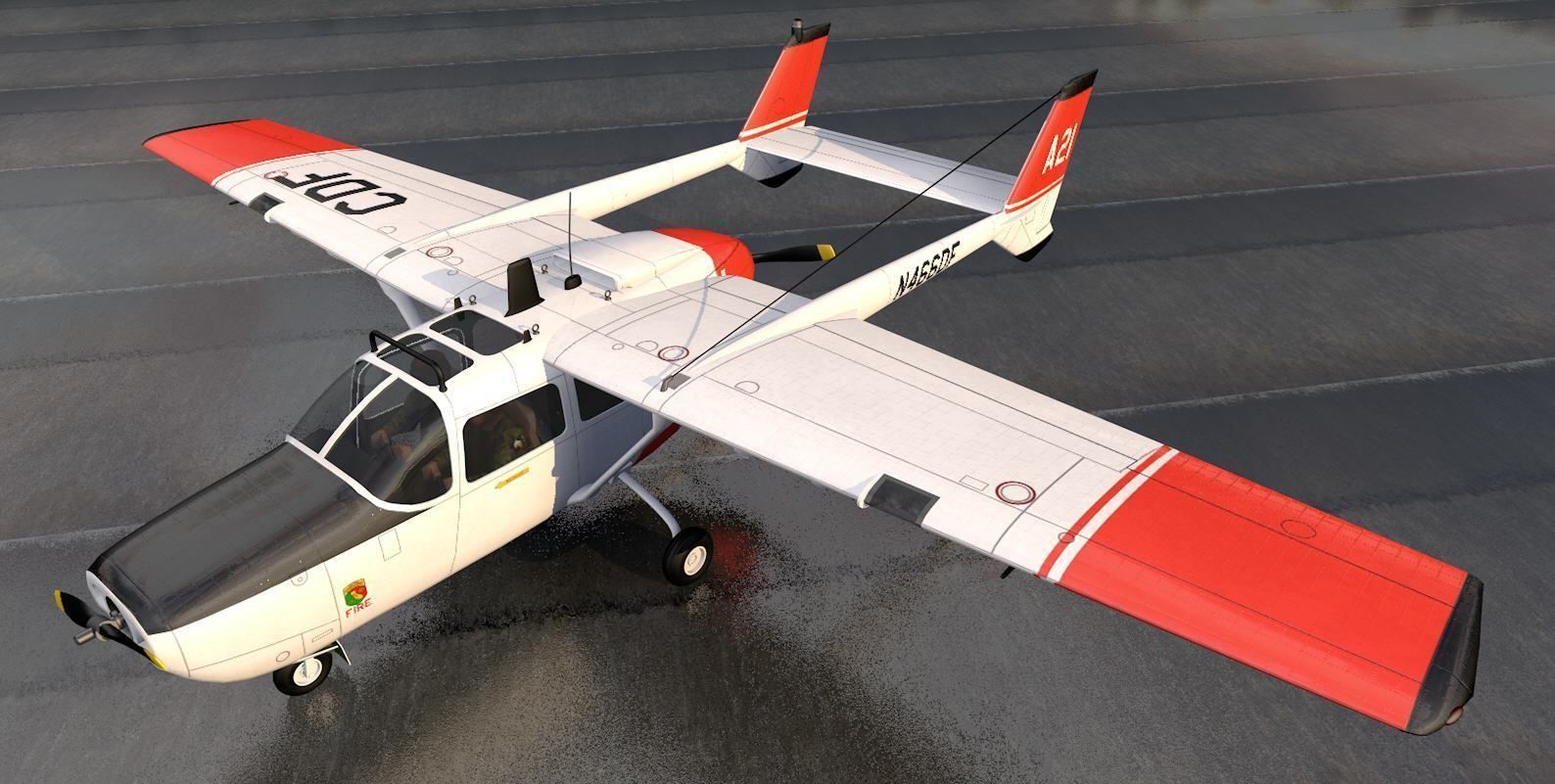 Cessna O-2A Skymaster 3D model | CGTrader
