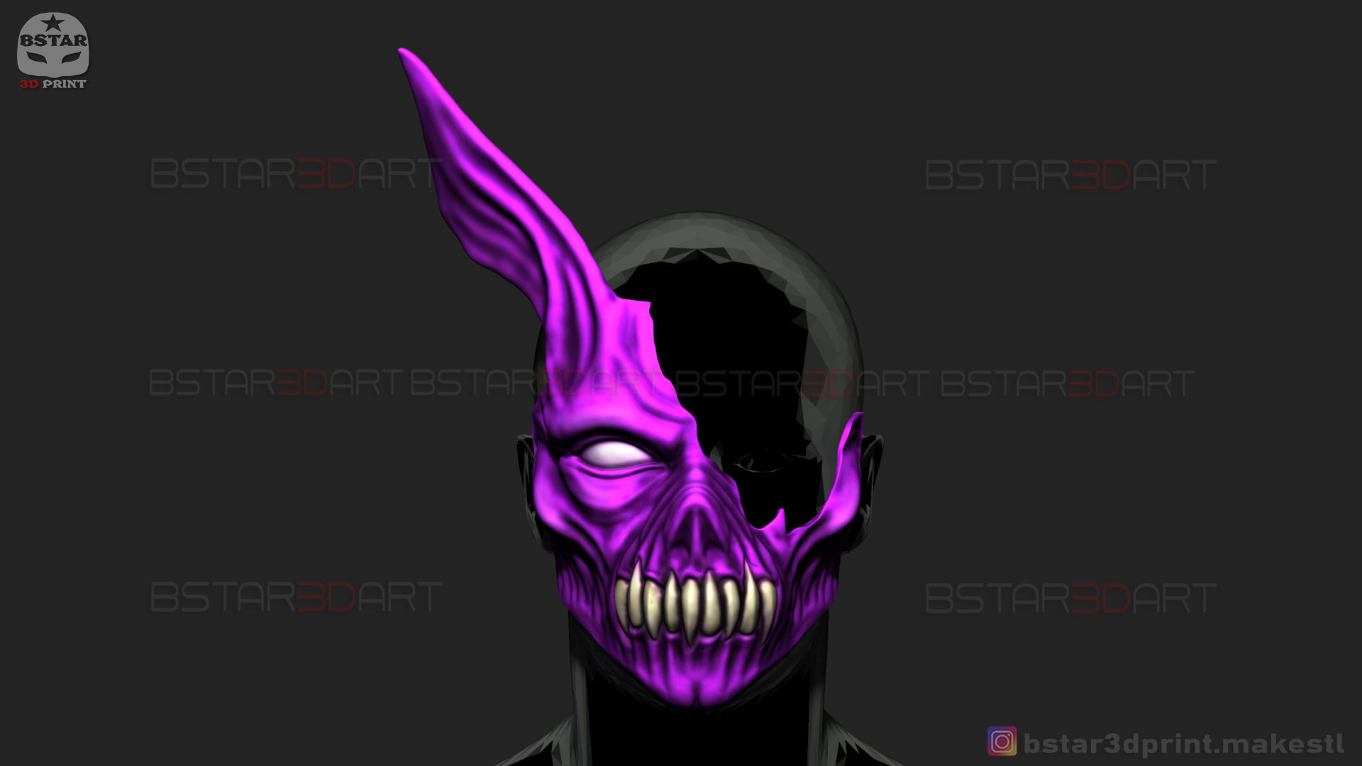 Corpse Husband Mask - Rabbit Face Mask - Halloween Cosplay 3D model 3D ...