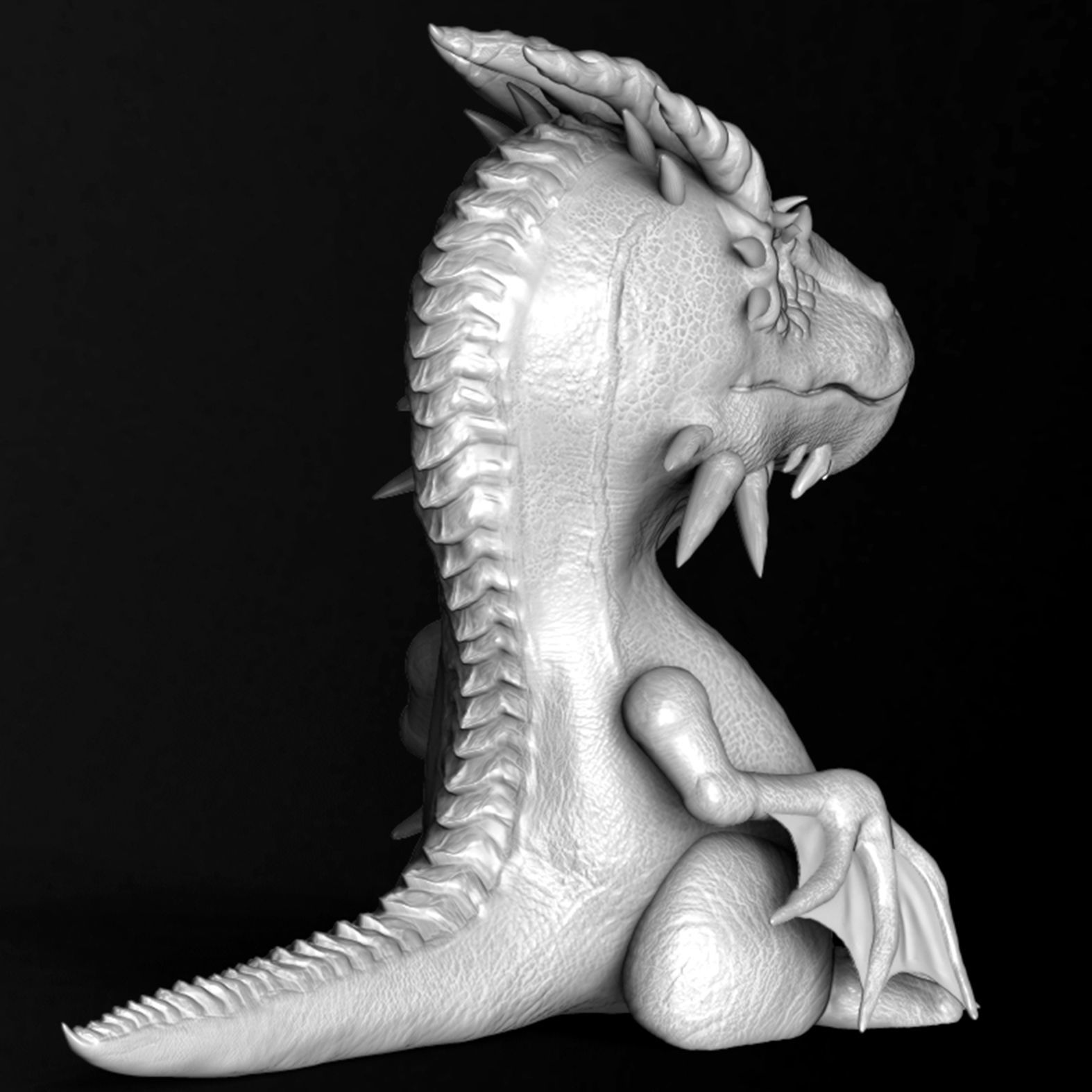3D Printable Dragon 3D model 3D printable | CGTrader