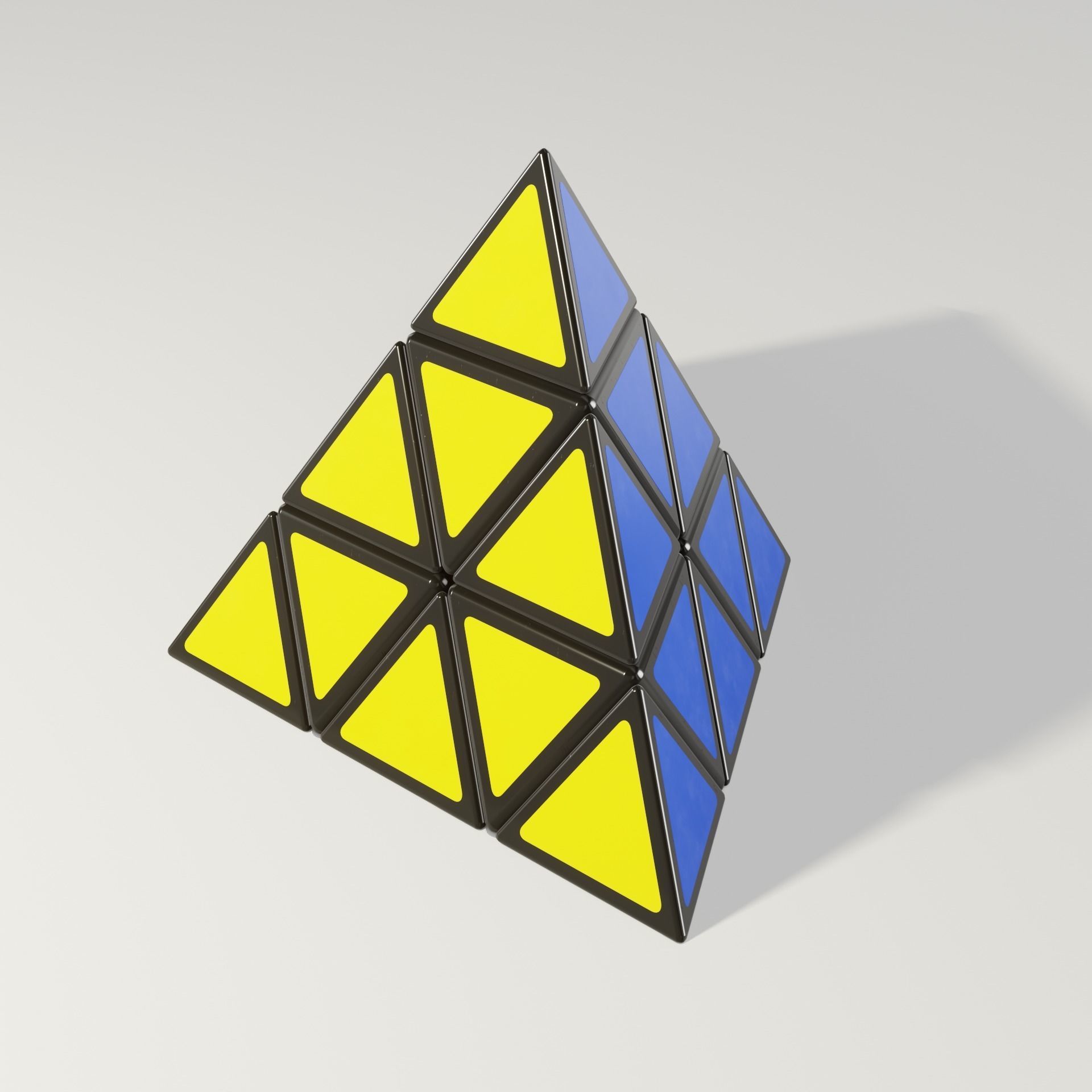 Rubiks Cube Pyraminx Pyramid 3D model | CGTrader