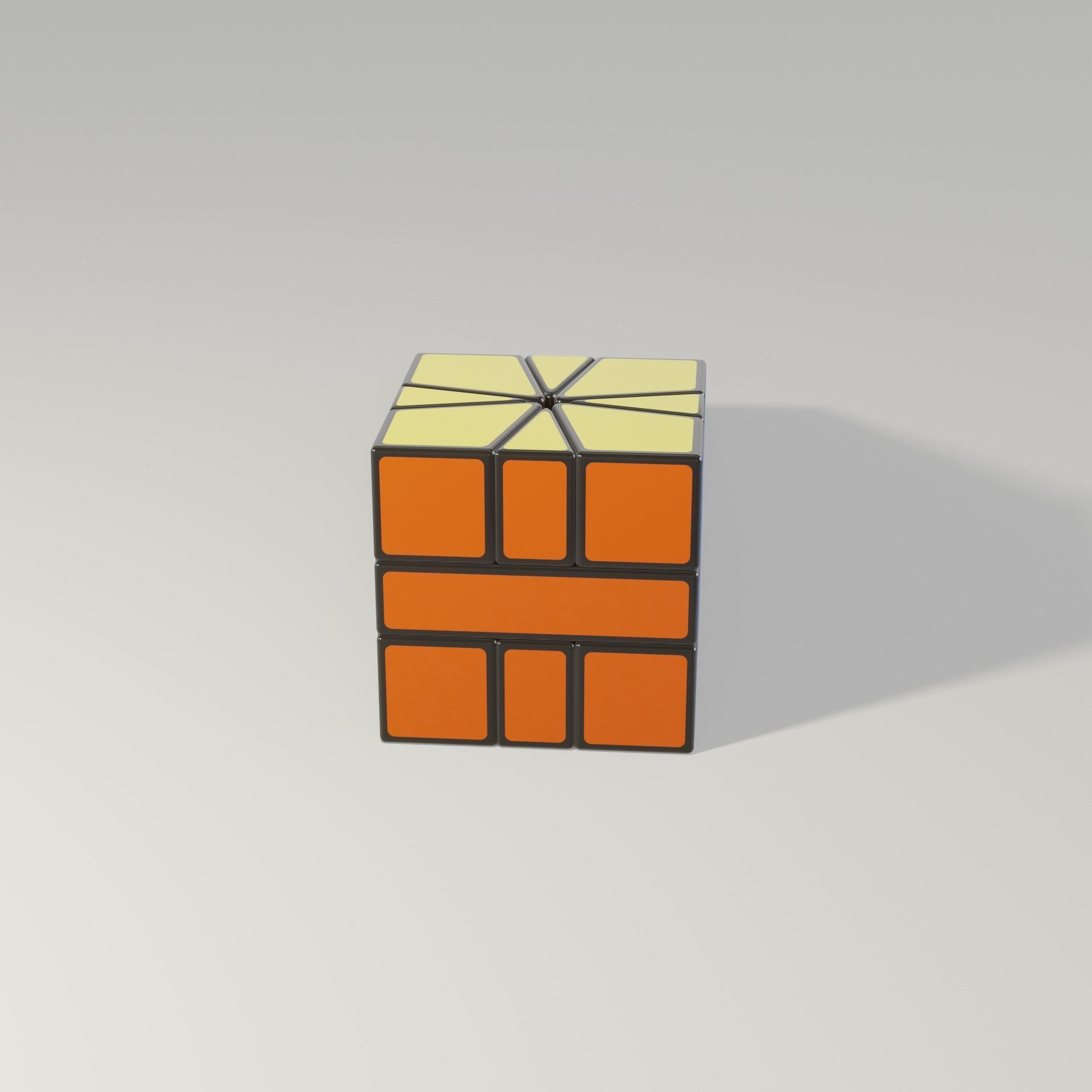 Rubiks Cube Square 3D model | CGTrader
