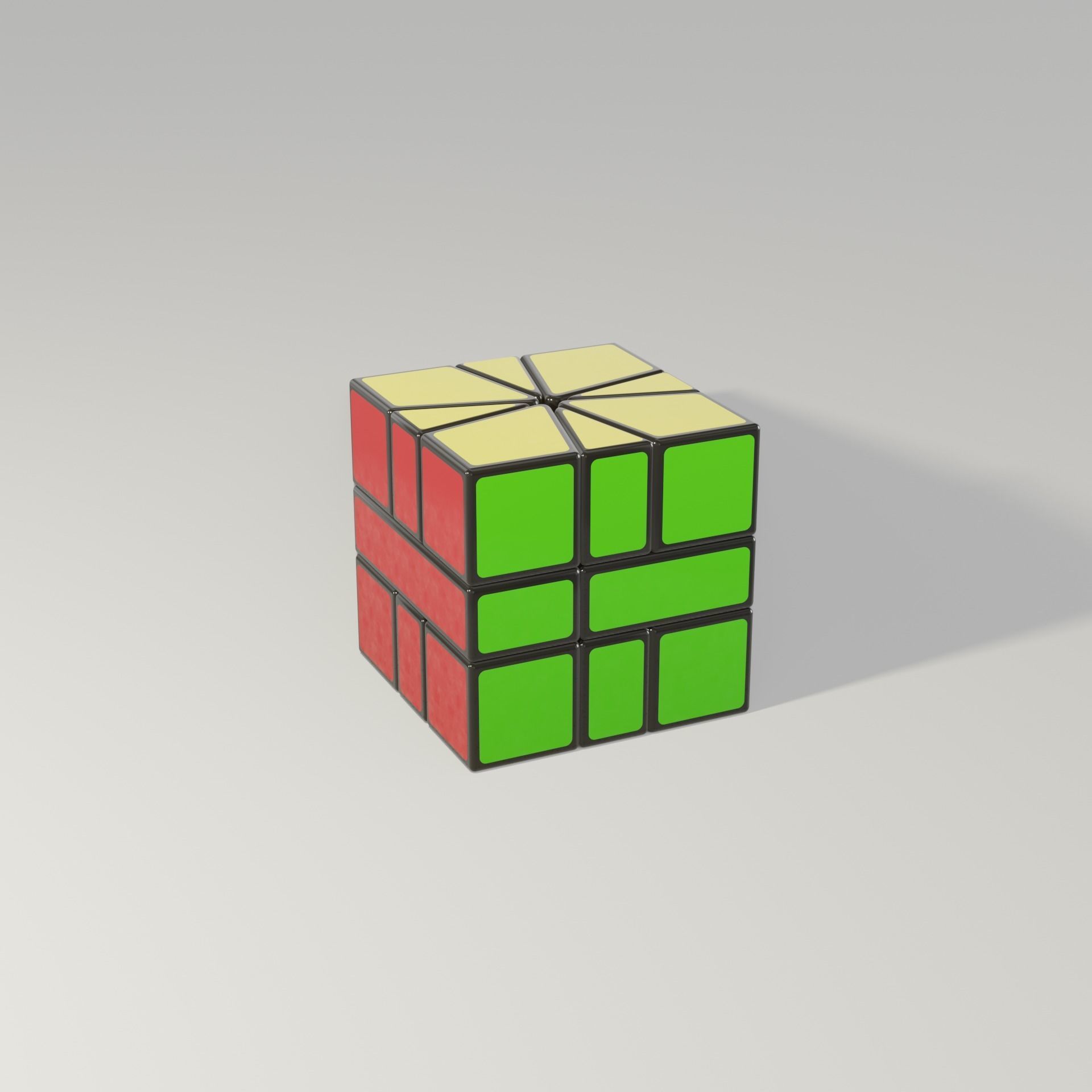 Rubiks Cube Square 3D model | CGTrader