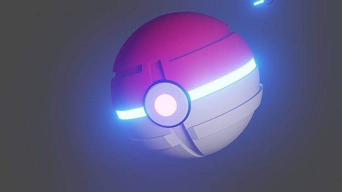 Two custom pokeballs 3D model | CGTrader