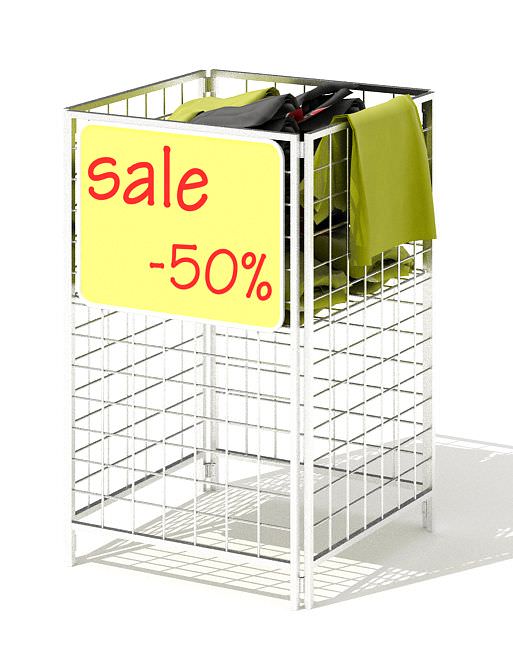 Store Sale Bin 3D model | CGTrader