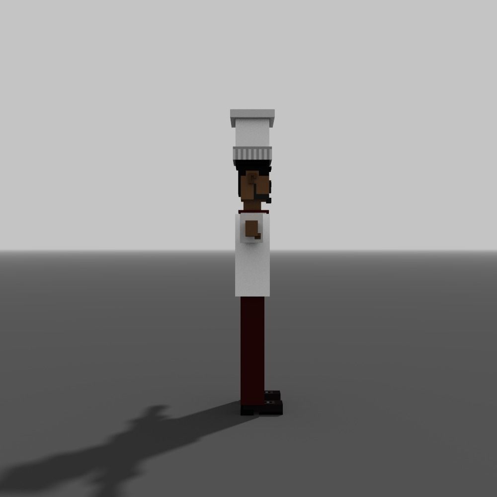 3D model Voxel Cooker VR / AR / low-poly | CGTrader