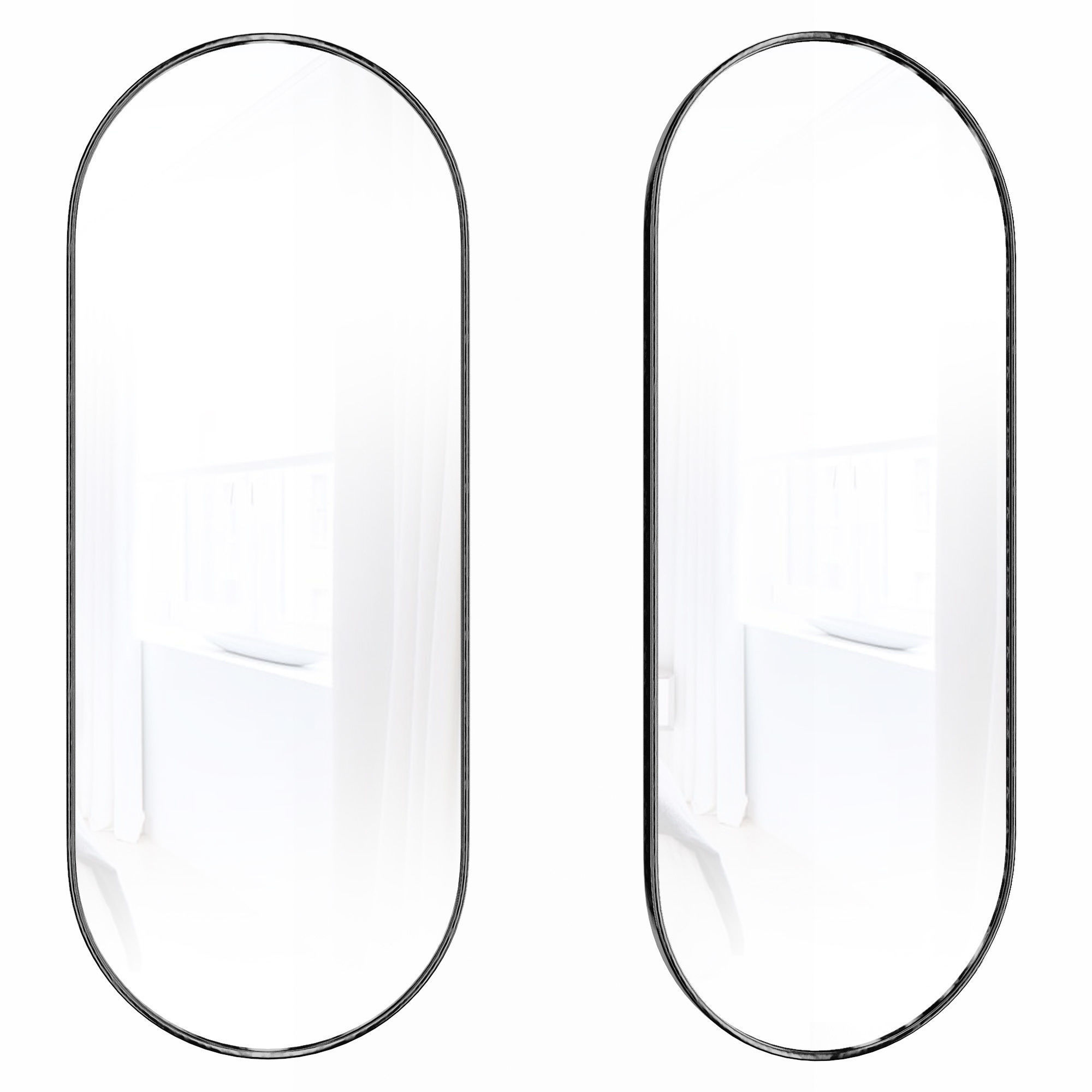 Pill Shape Modern - Contemporary Vanity Mirror 3D model | CGTrader