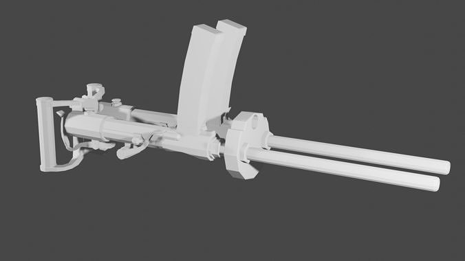 3D model Villar Perosa SMG M1915 VR / AR / low-poly | CGTrader